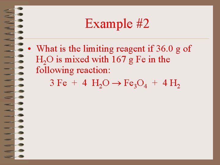 Stoichiometry Comes from the Greek words stoicheion meaning