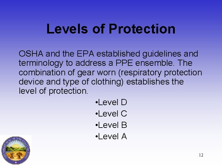 MODULE 2 UNIT 3 Self Protection Rescue Decontamination