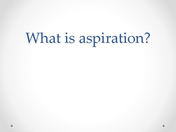 What is aspiration DEFINITIONS strong desire longing aim