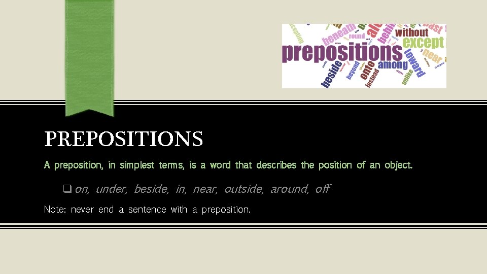 PARTS OF SPEECH 8 Parts of Speech The
