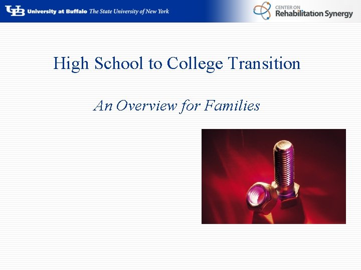 High School to College Transition An Overview for