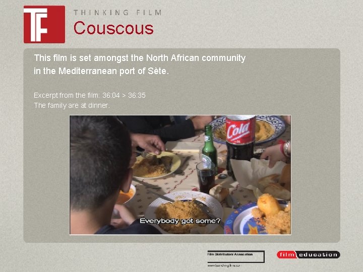 MFL DVD Resource TOPIC FOOD Bienvienue chez les