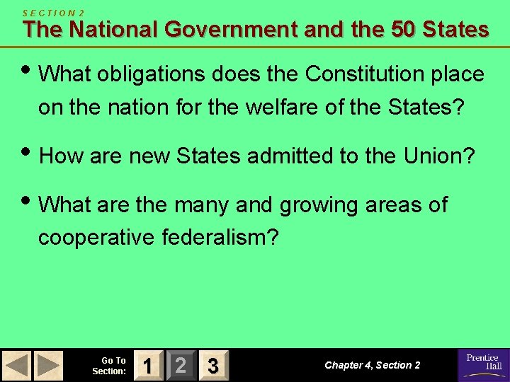Presentation Pro Magruders American Government CHAPTER 4 Federalism