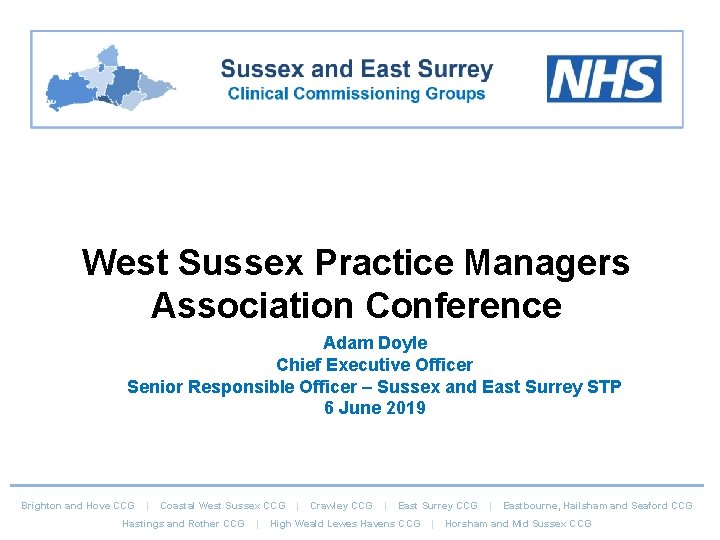 West Sussex Practice Managers Association Conference Adam Doyle