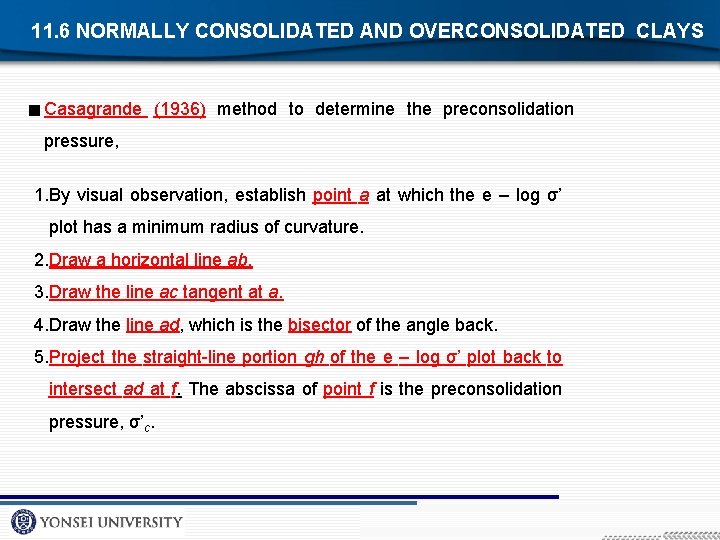 Ch 11 Compressibility of soil 11 4 ONEDIMENSIONAL