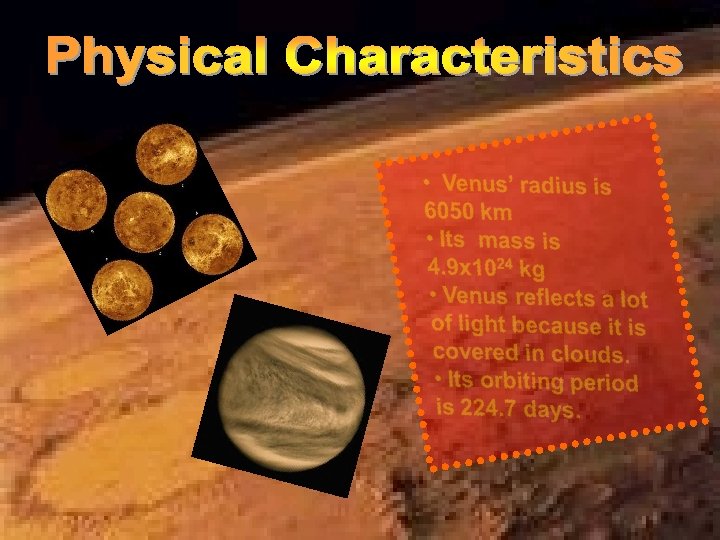 The planet Venus was named after the goddess