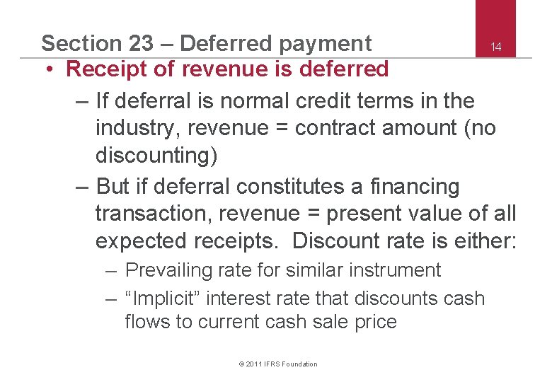 The IFRS for SMEs Topic 1 6 Section