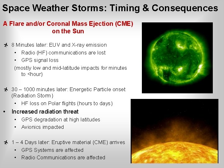 Space Weather Aviation Operational Needs Bill Murtagh NOAA