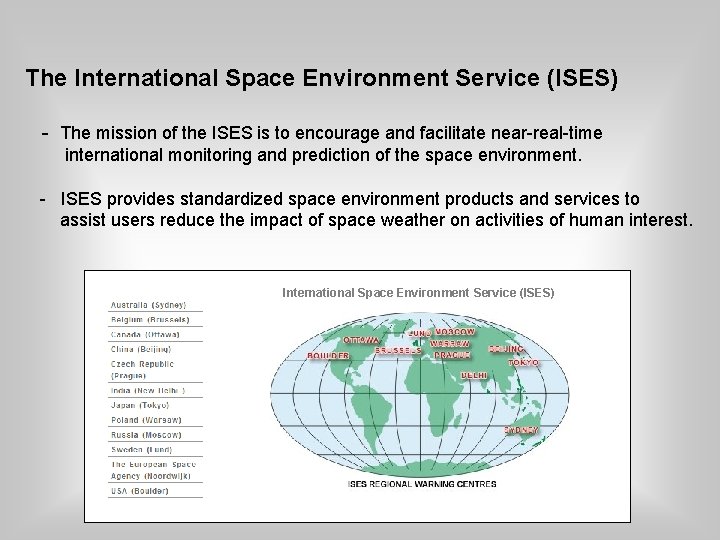 Space Weather Aviation Operational Needs Bill Murtagh NOAA