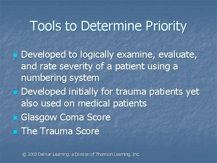 Principles of Patient Assessment in EMS Making a