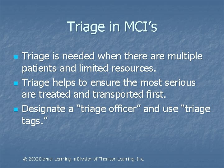 Principles of Patient Assessment in EMS Making a