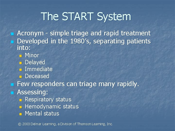 Principles of Patient Assessment in EMS Making a