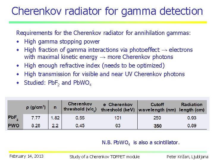 Study of a Cherenkov based TOF PET module