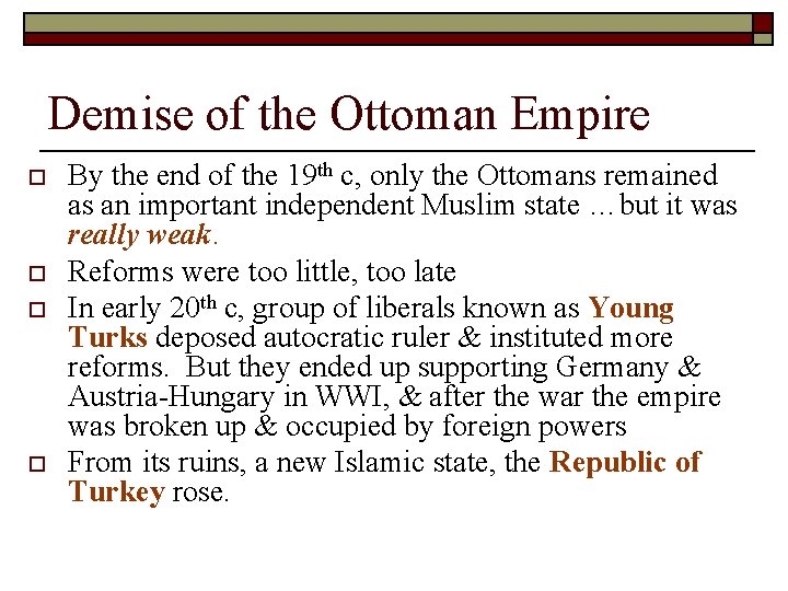 Ottoman Empire The Modern Era 1750 1914 The