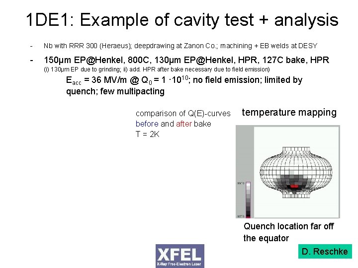 9 Cell Cavity Measurements for the XFEL Cavity