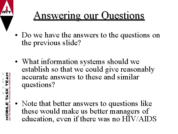 The Impact of HIV and AIDS on Education