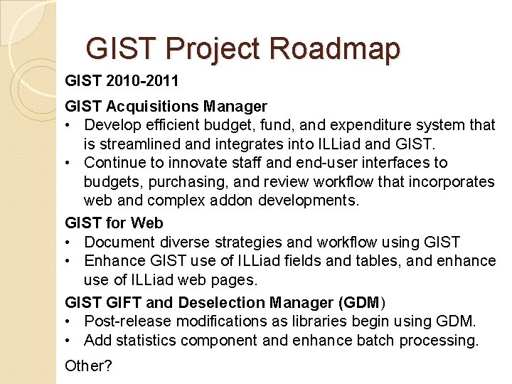 Getting It System Toolkit GIST for Web discovery