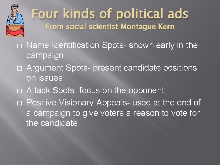 POLITICAL ADVERTISING Chapter 6 Reaching the Apolitical Advertising