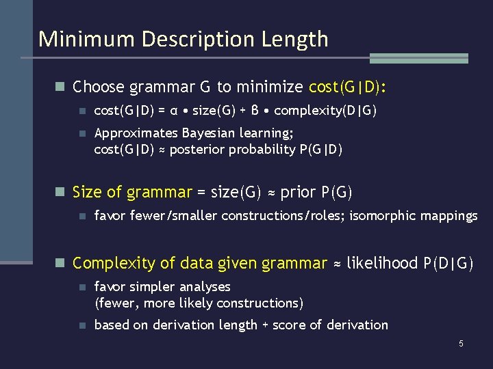 Models of Grammar Learning CS 182 Lecture April