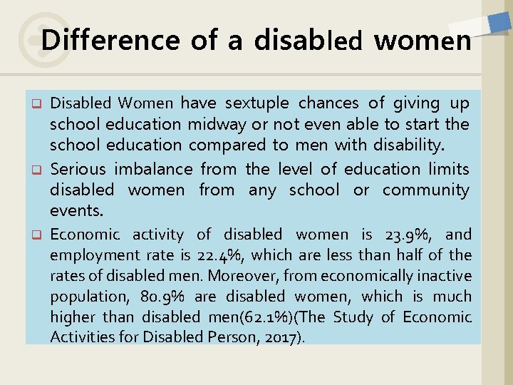 Perspective of a disabled women for a inclusive