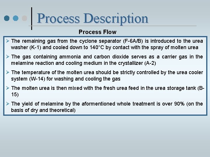 30 000 Ton Melamine Plant Please click on