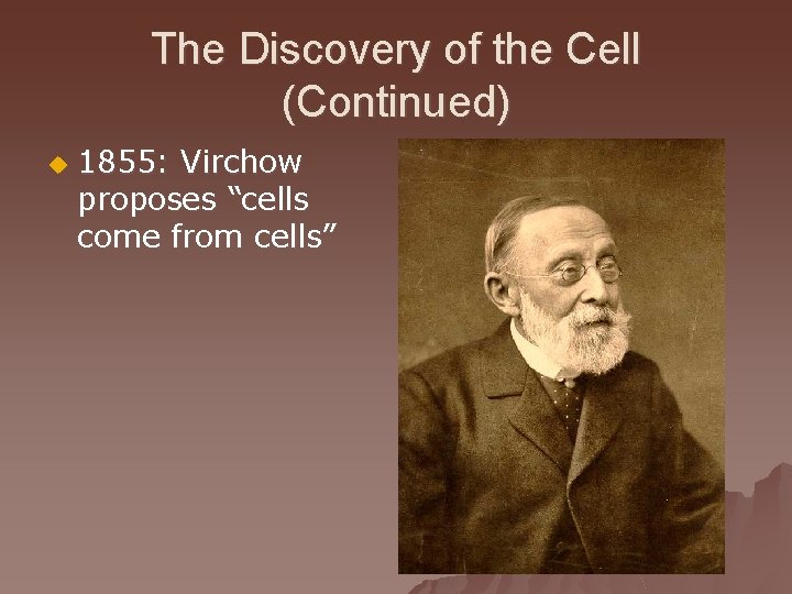 Cell Structure and Function u Objective To learn