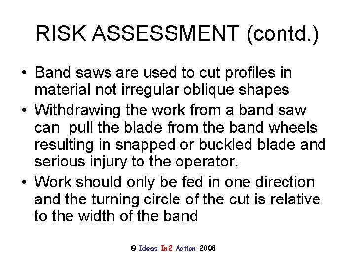 Welcome to your Health and Safety Woodworking Machinery