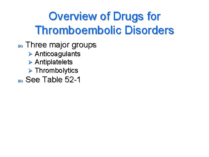 Anticoagulant Antiplatelet and Thrombolytic Drugs Physiology and ...