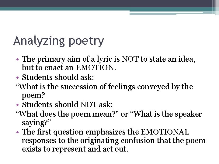 What is Poetry AP Literature Ms Efford Spring