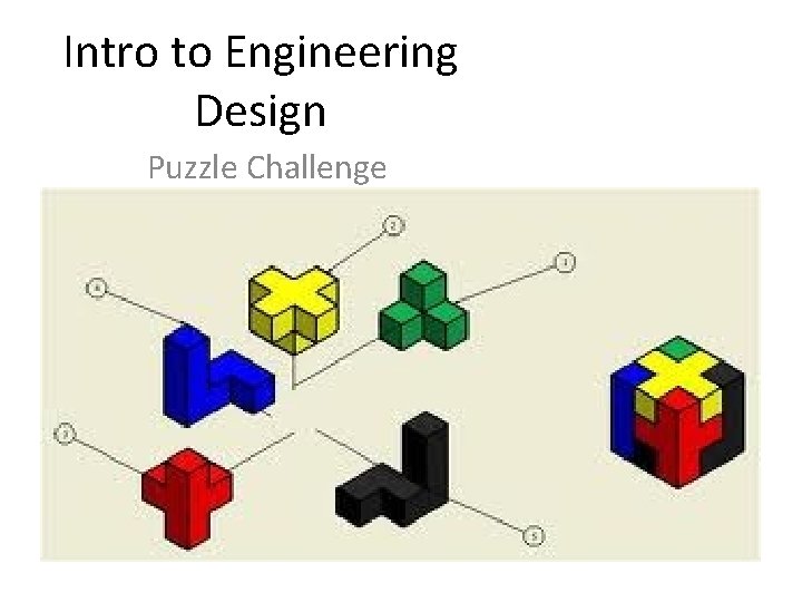 Intro to Engineering Design Puzzle Challenge Learning Objectives