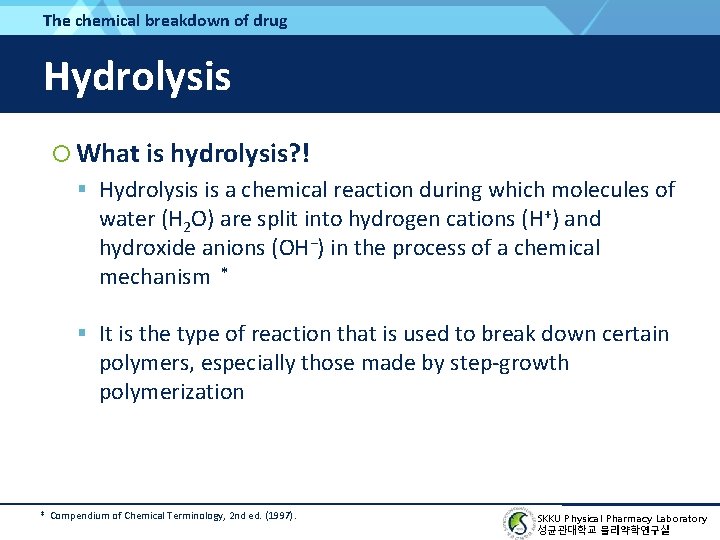 Chapter 14 Chemical Kinetics and Stability SKKU Physical