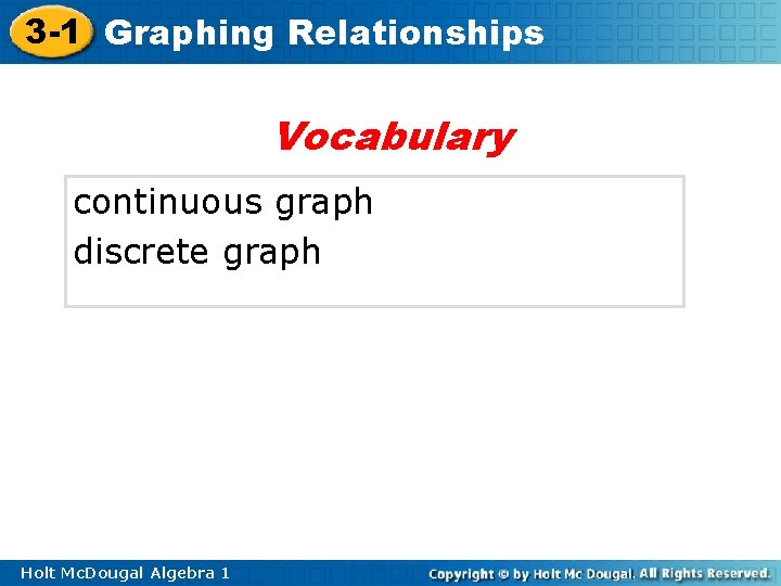 3 1 Graphing Relationships Warm Up Lesson Presentation