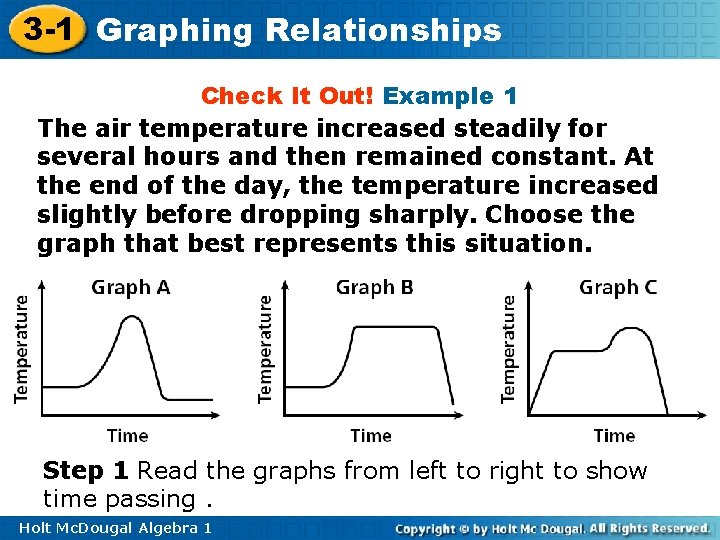 3 1 Graphing Relationships Warm Up Lesson Presentation