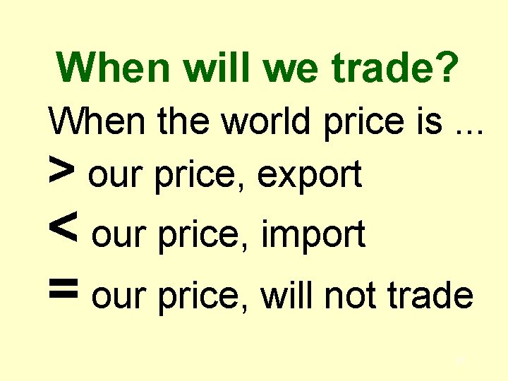 Chapter 9 part 1 International Trade These slides
