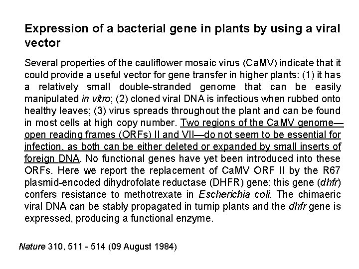 Virusmediated gene transfer Virusmediated gene transfer q Viral