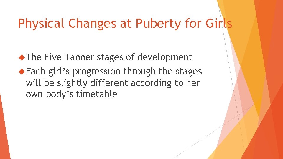 PubertyHuman Development Grade 6 Changes in Early Adolescence