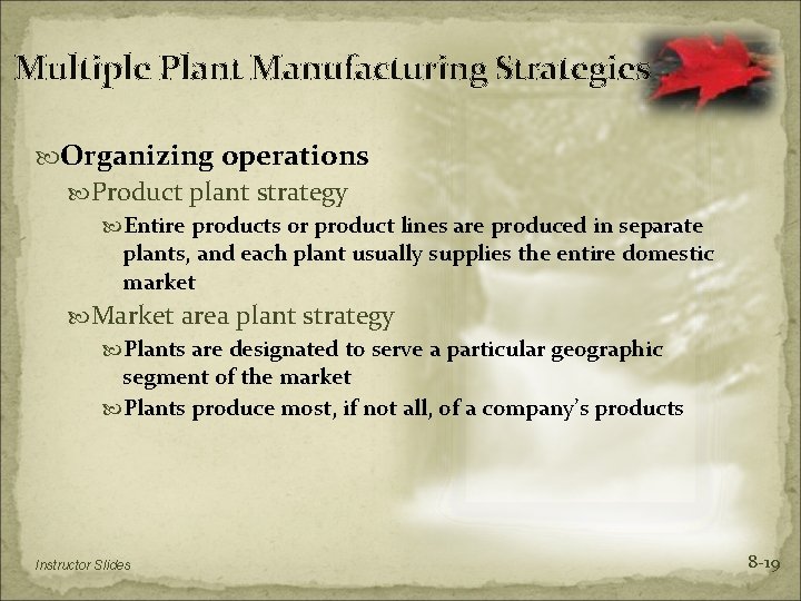 Chapter 8 Location Planning and Analysis Mc GrawHillIrwin