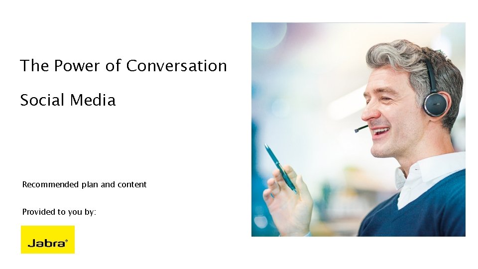 The Power of Conversation Social Media Recommended plan