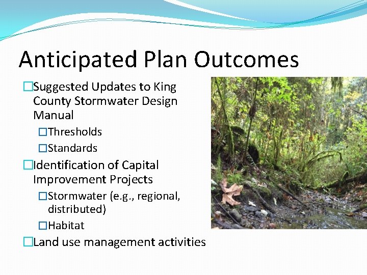 Stakeholder Workshop 1 Bear Creek WatershedScale Stormwater Plan