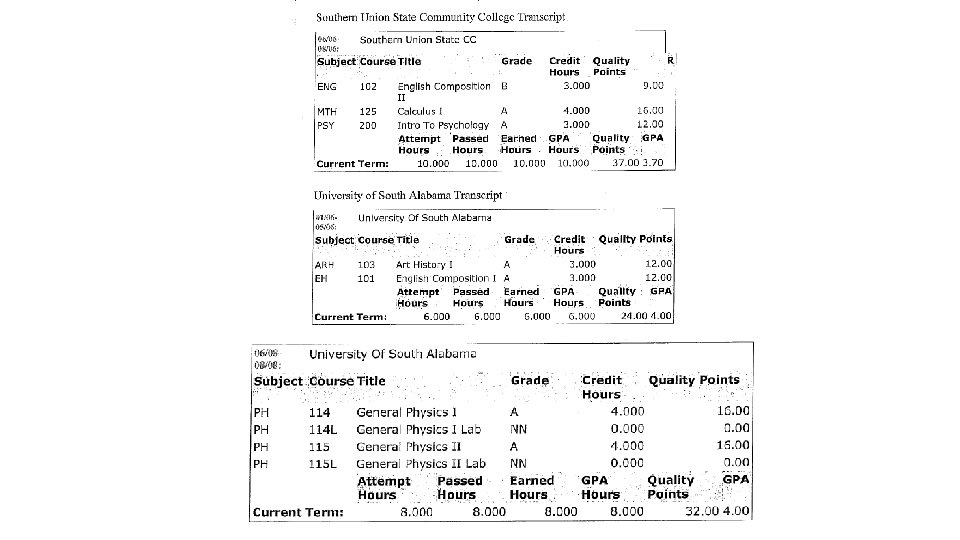 PPAC GPA Calculations Worksheet Verification Step 1 Get