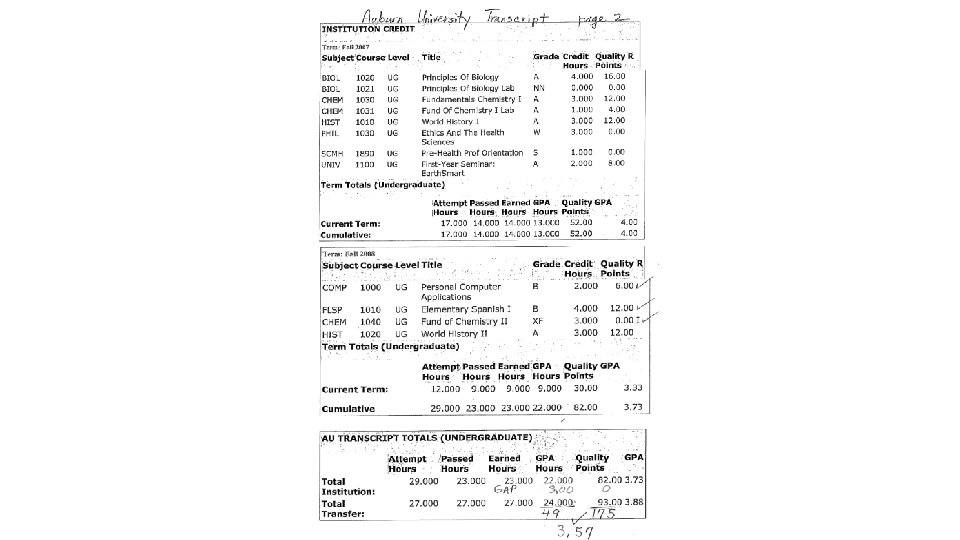 PPAC GPA Calculations Worksheet Verification Step 1 Get