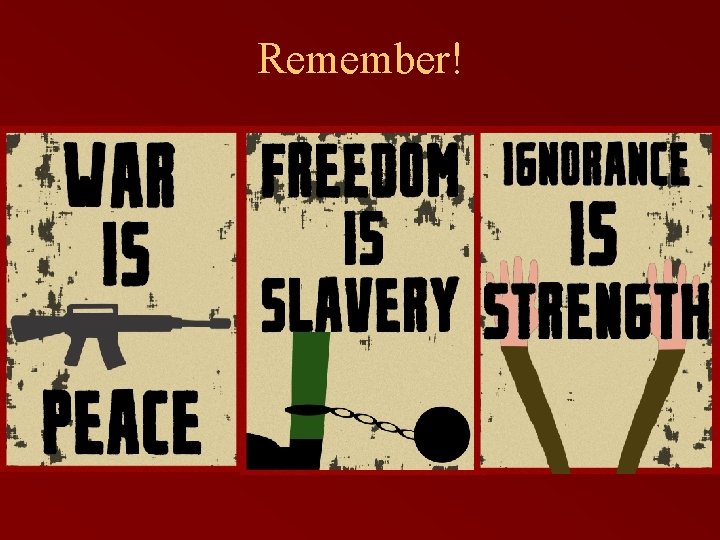 1984 Chapter 6 8 George Orwell Remember Remember