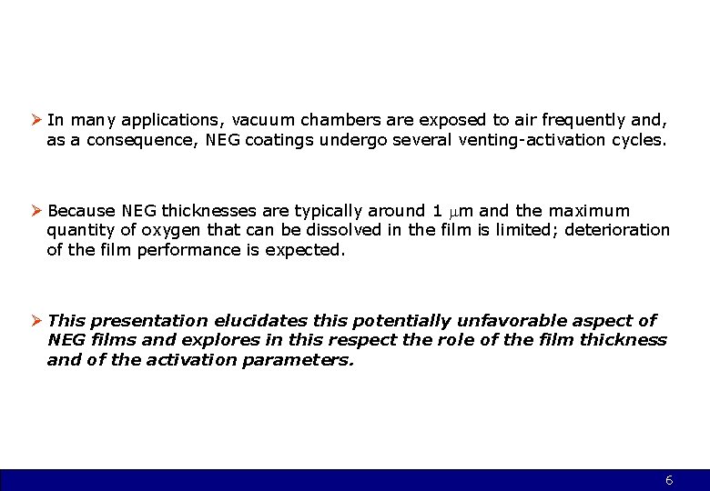 Ageing of NonEvaporable Getter NEG thin film coatings