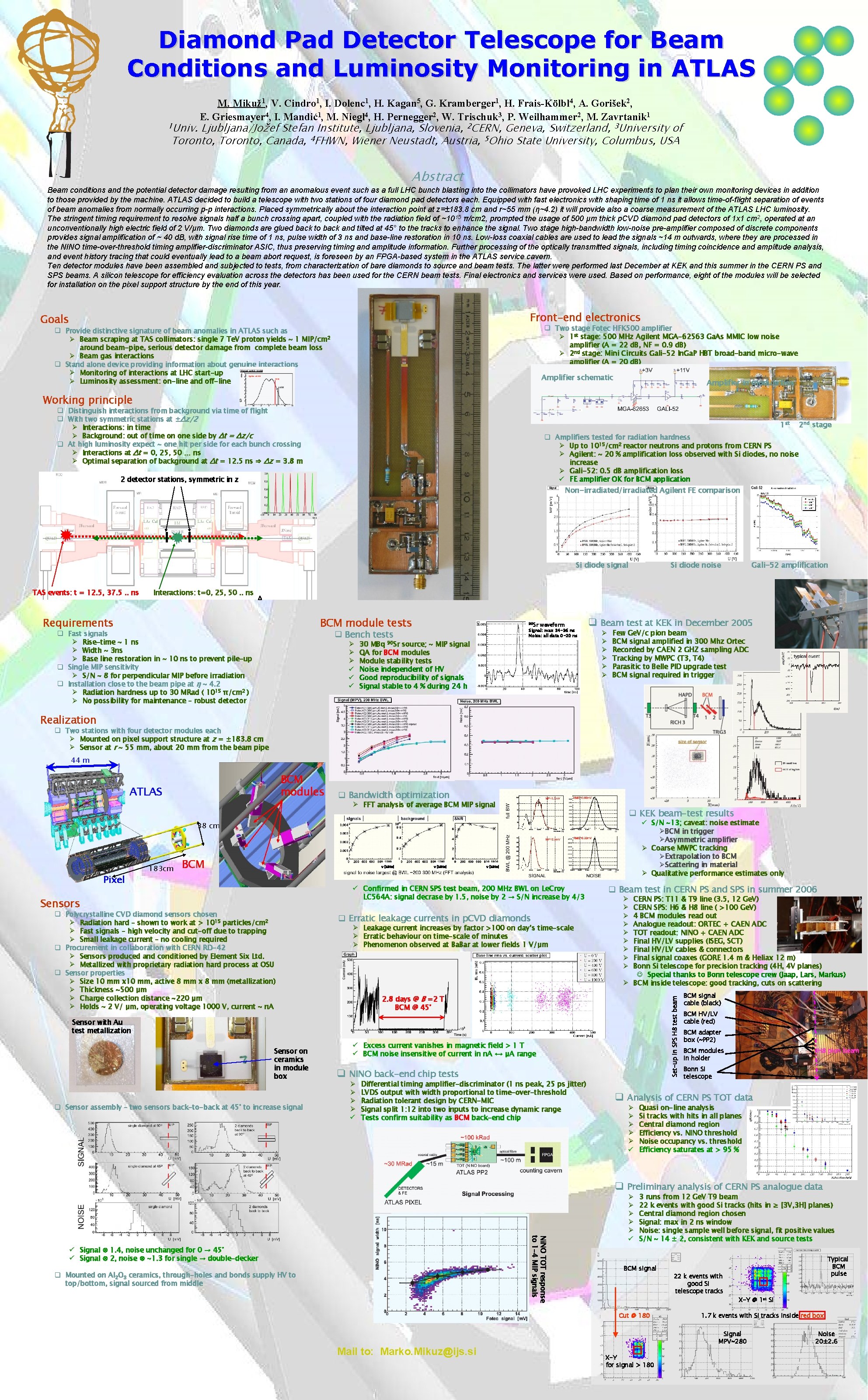 Diamond Pad Detector Telescope for Beam Conditions and