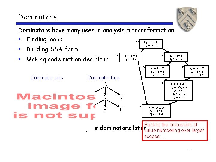 Introduction to Optimization II Value Numbering Larger Scopes