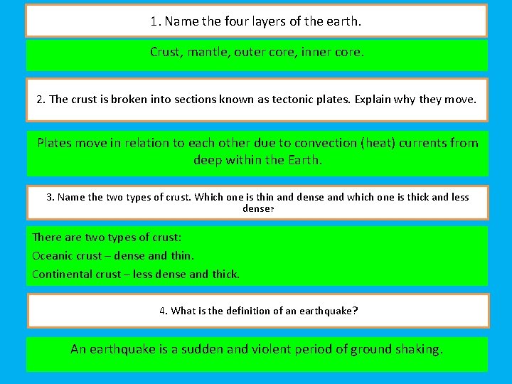Geography GCSE Final preparation revision notes PAPER 1