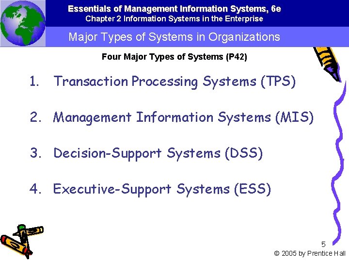 Chapter 2 Essentials of Management Information Systems 6