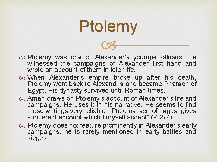 Alexander the Great Alexanders Generals Plots on Alexanders