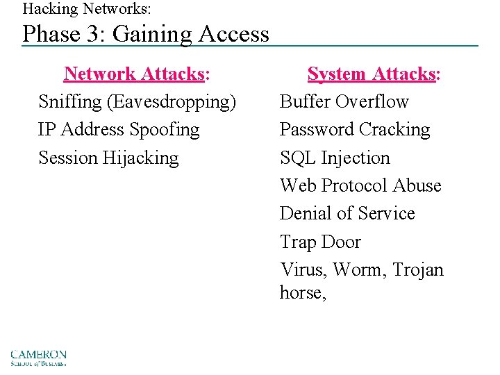 INFORMATION SECURITY MANAGEMENT CHAPTER 10 PROTECTION MECHANISMS You