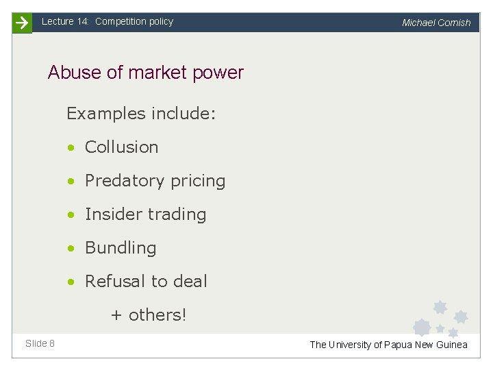 Principles of Microeconomics Lecture 14 Competition policy University